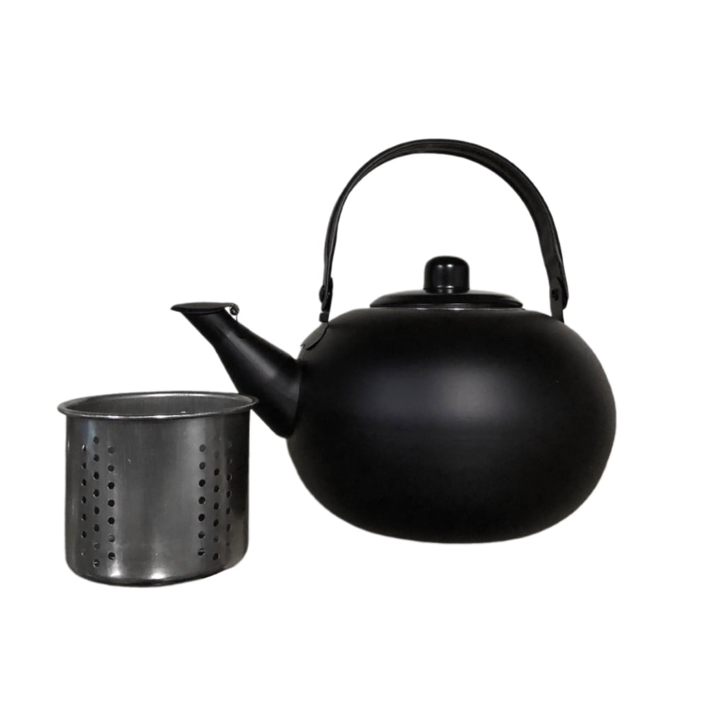 Giaone Stainsless Steel Teapots with Infuser Stovetop Kettles Round ...
