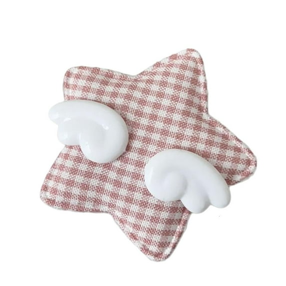 Giaone Star Shape Fabric Hair Clip with Wing Accents Styles Hair ...