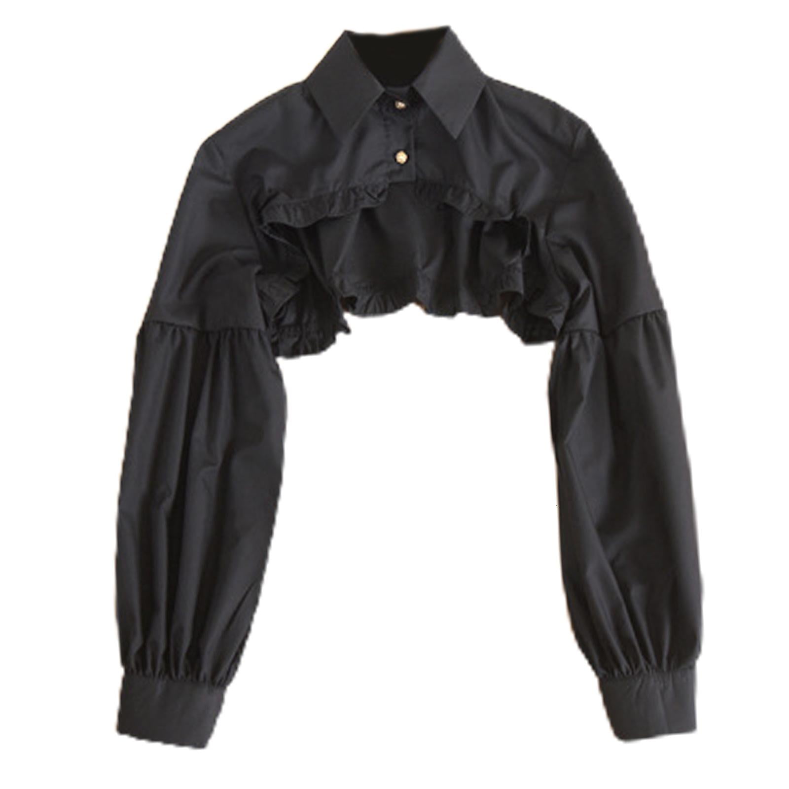 Giaone Steampunk Long Sleeve Fake Collar Detachable Blouse Dickey ...