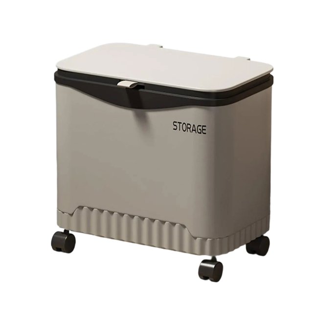 Giaone Stylish Movable Garbage Can Trash Can Storage Container Suitable ...