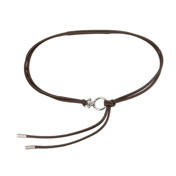 Giaone Stylish PU Waistband Thin Lightweight Belt Retro Adjustable ...