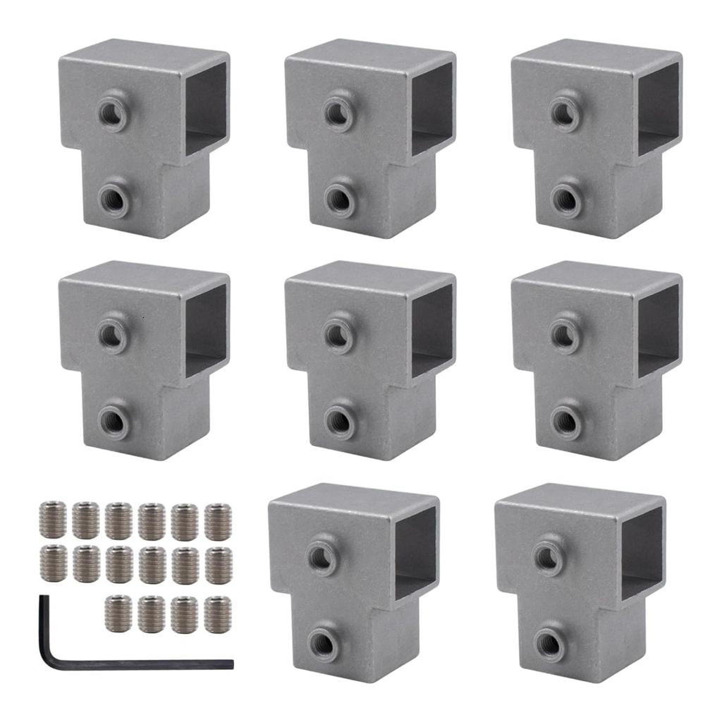Giaone T Shaped Square Tubing Adapter Aluminum Alloy tees Chain End ...