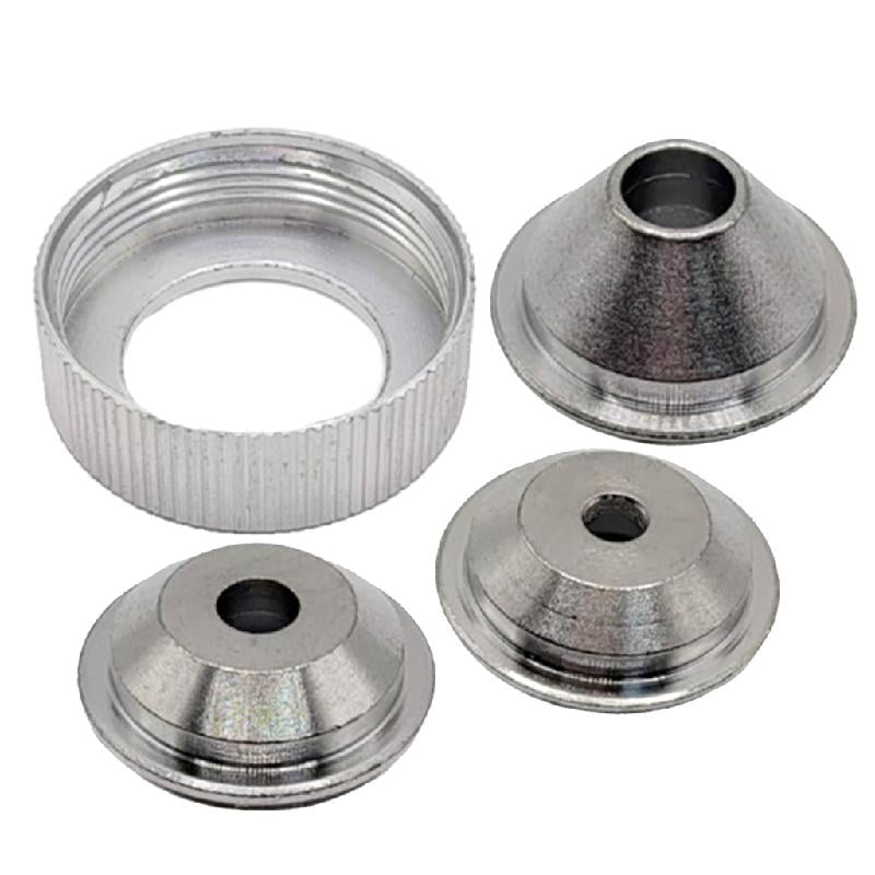 Giaone Texture Sprayer Orifice Tip Set Professional 3 Nozzle Tips 1 Threaded Collar for Wal ...