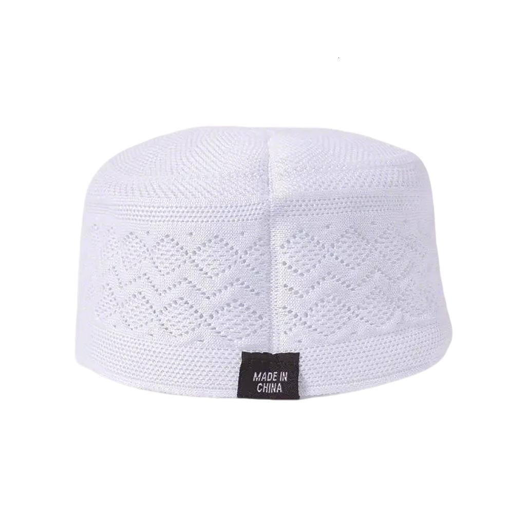 Giaone Traditional Muslims Prayer Cap Breathable Cotton Kufi Hat for ...