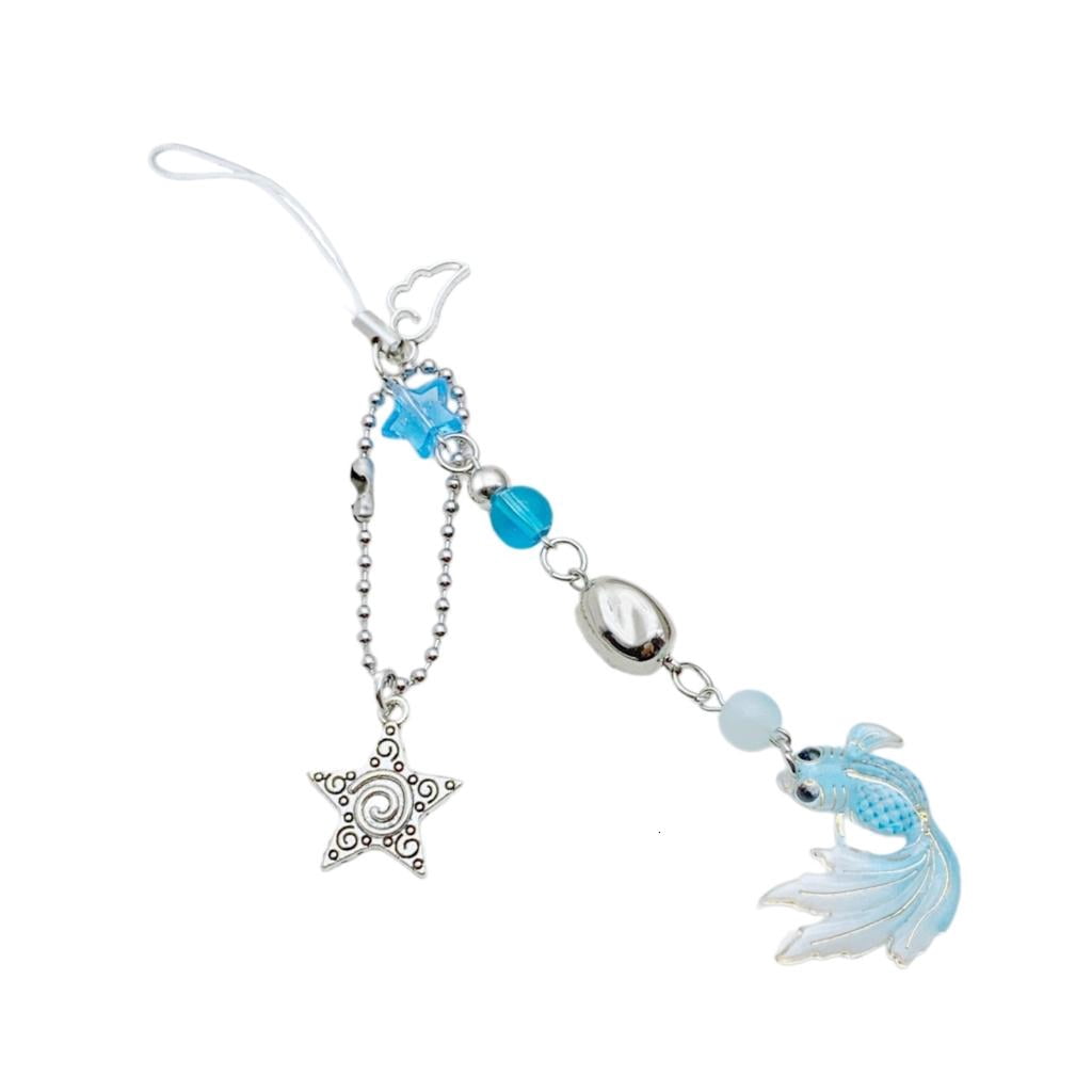 Giaone Trendy Fish Star Bead Phone Charm Pendant for Stylish Women ...