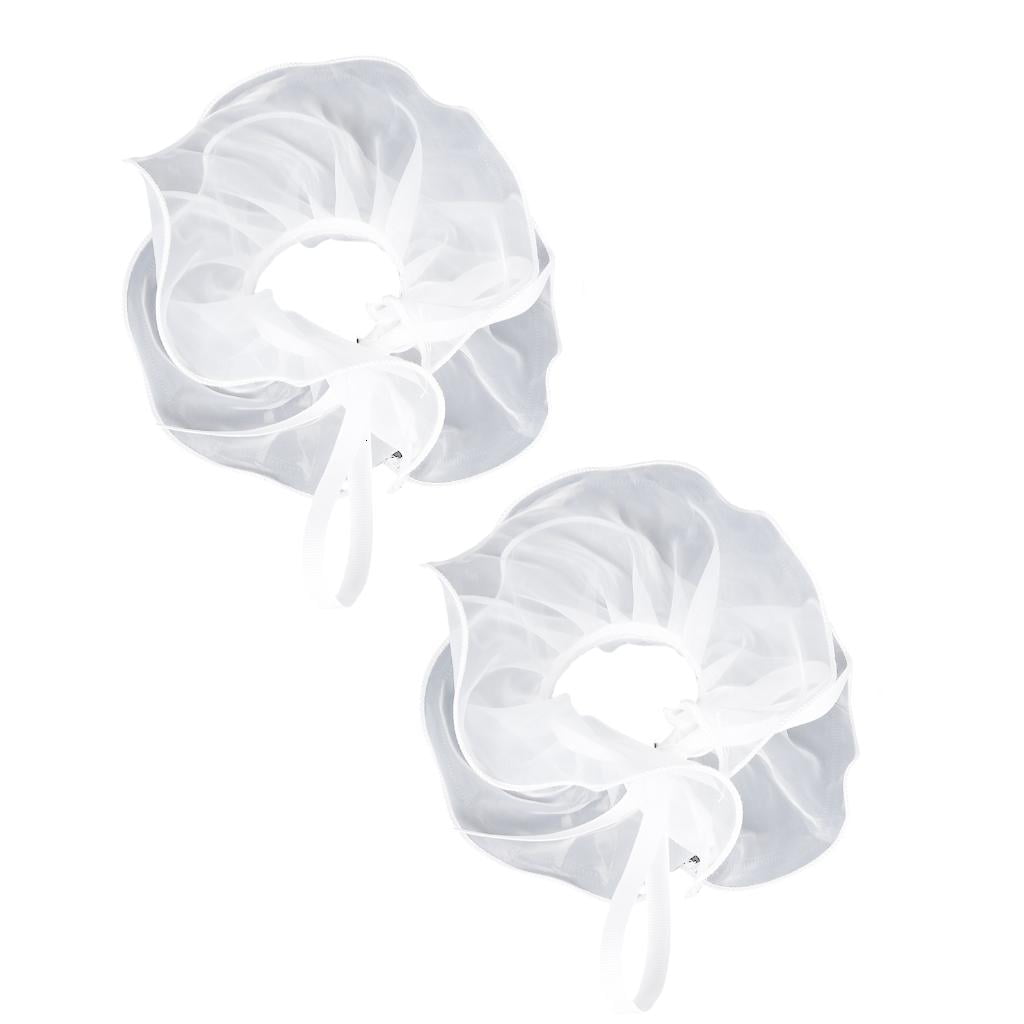 Giaone Tulle Lapel Choker for Lady Girl Shawl Collar Elizabethan Collar ...