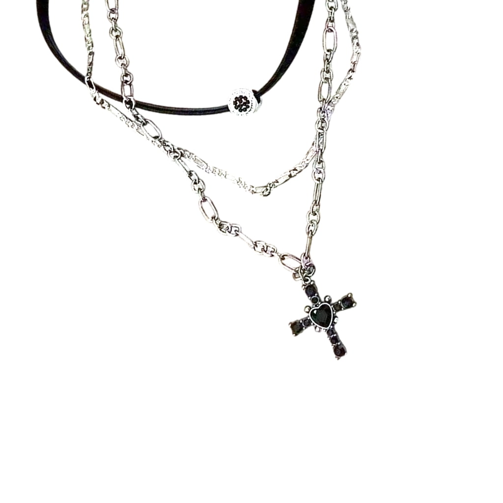 Giaone Unique Crosses Pendant Necklace Featuring Multi Strand Designs ...