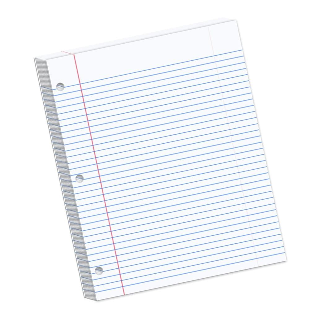 Giaone Universal Fit 3 Hole Punched Lined Filler Paper 200 Sheets ...