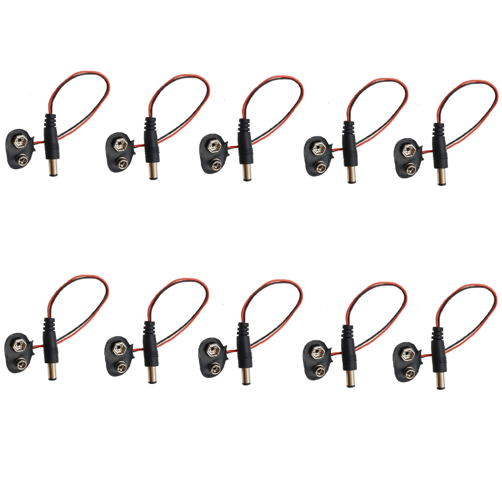 Giaone Upgrades 9V Battery Connector Cable Type Plugs for Electronics ...