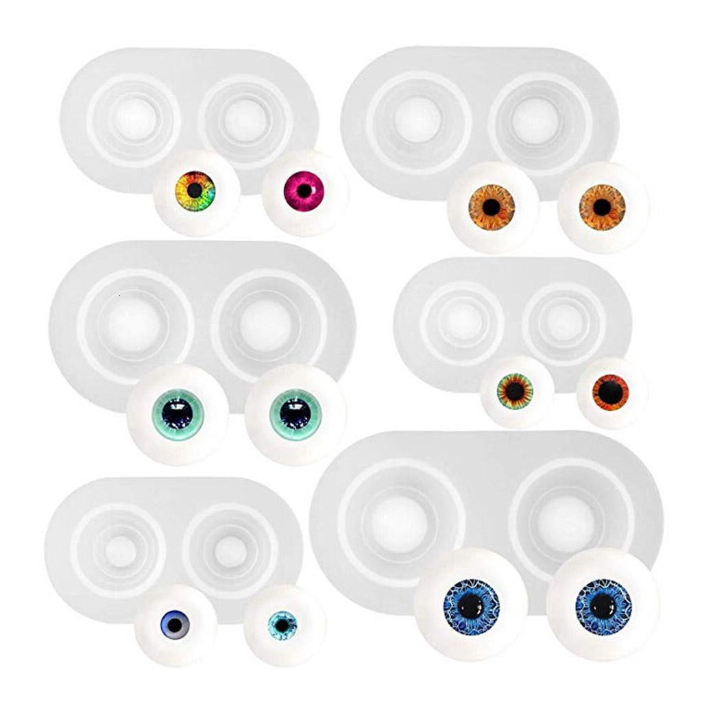 Giaone Various Size Doll Eyes Mold Half Round Eyeballs Shaped Silicone ...