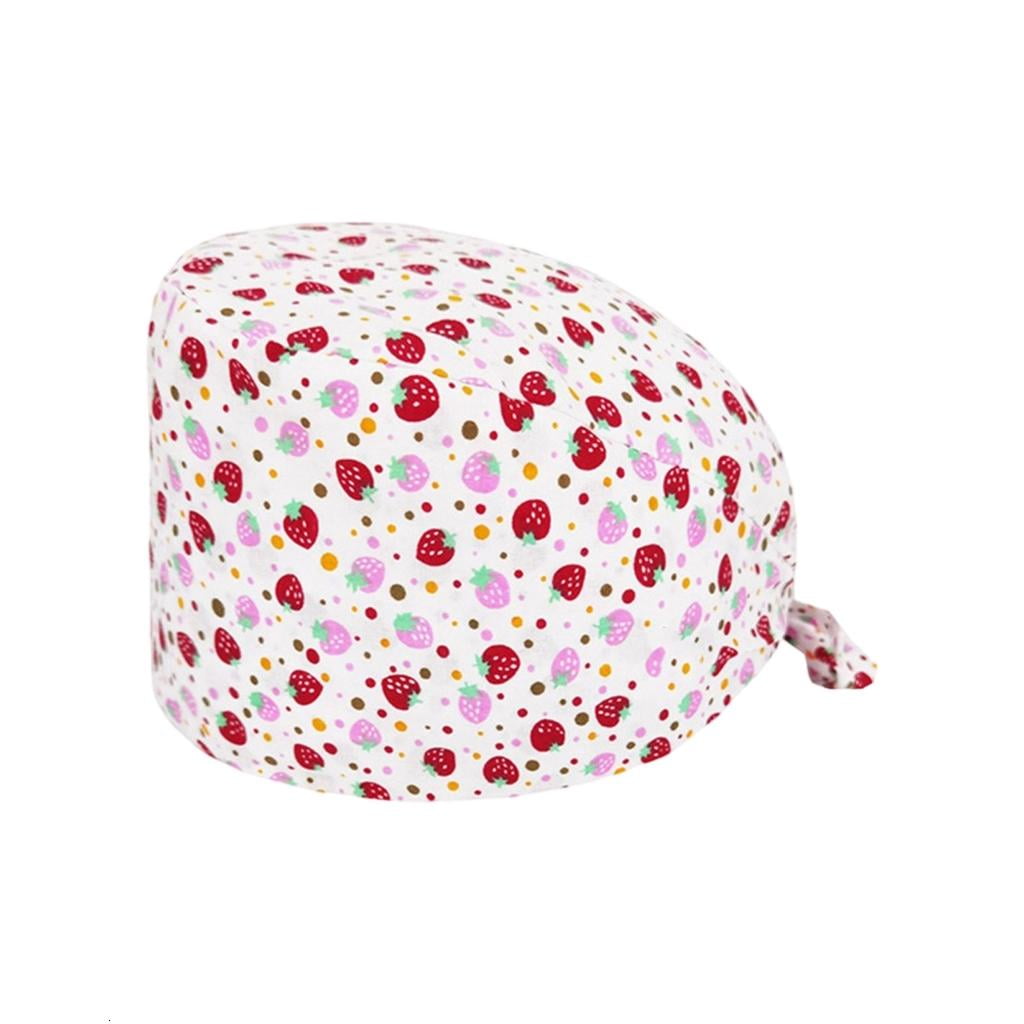 Giaone Vibrant Pattern Surgical Cap Secure Fit Elastic Band Clinics ...