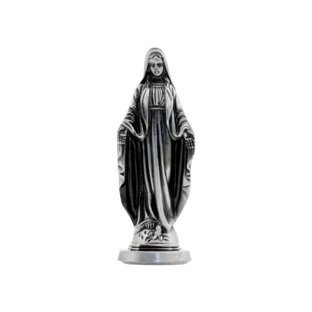 Giaone Vintage Antique Metal Standing Maria Figurine Catholic Miniature ...