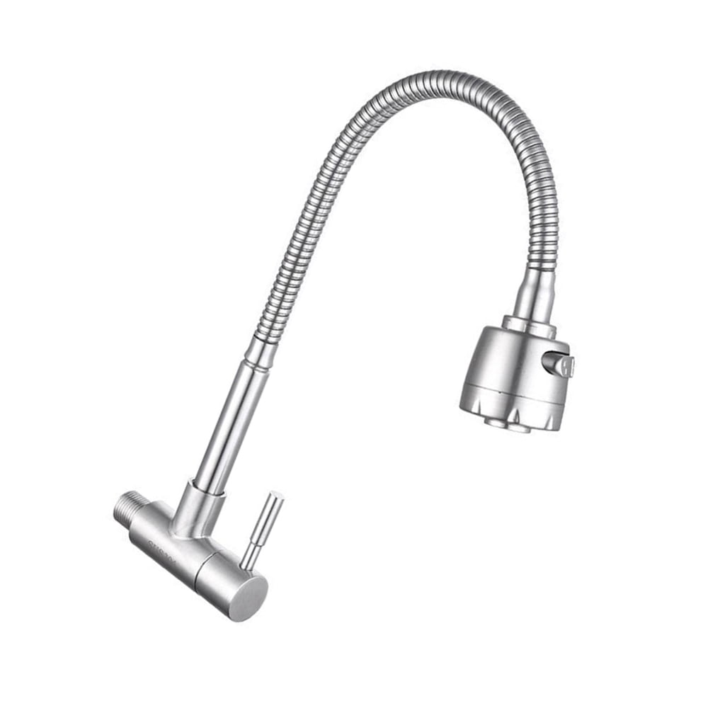 Giaone Wall Mounted Kitchen Faucet for Cold Water with 360 Rotation ...