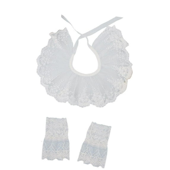 Giaone White False Collar Decorative Lace Trim with Tie Women’s ...