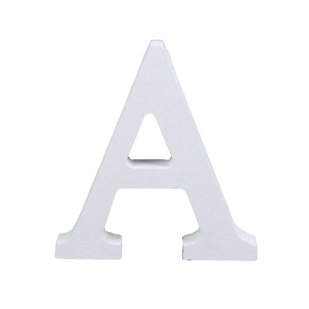 Giaone White Wooden Letter English Alphabet DIY Personalised Name ...
