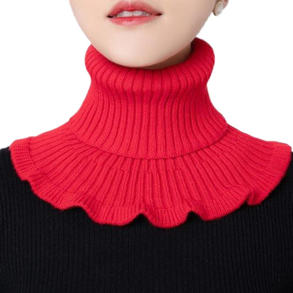 Giaone Women Turtleneck False Collar Knitted Fake Collar Detachable ...