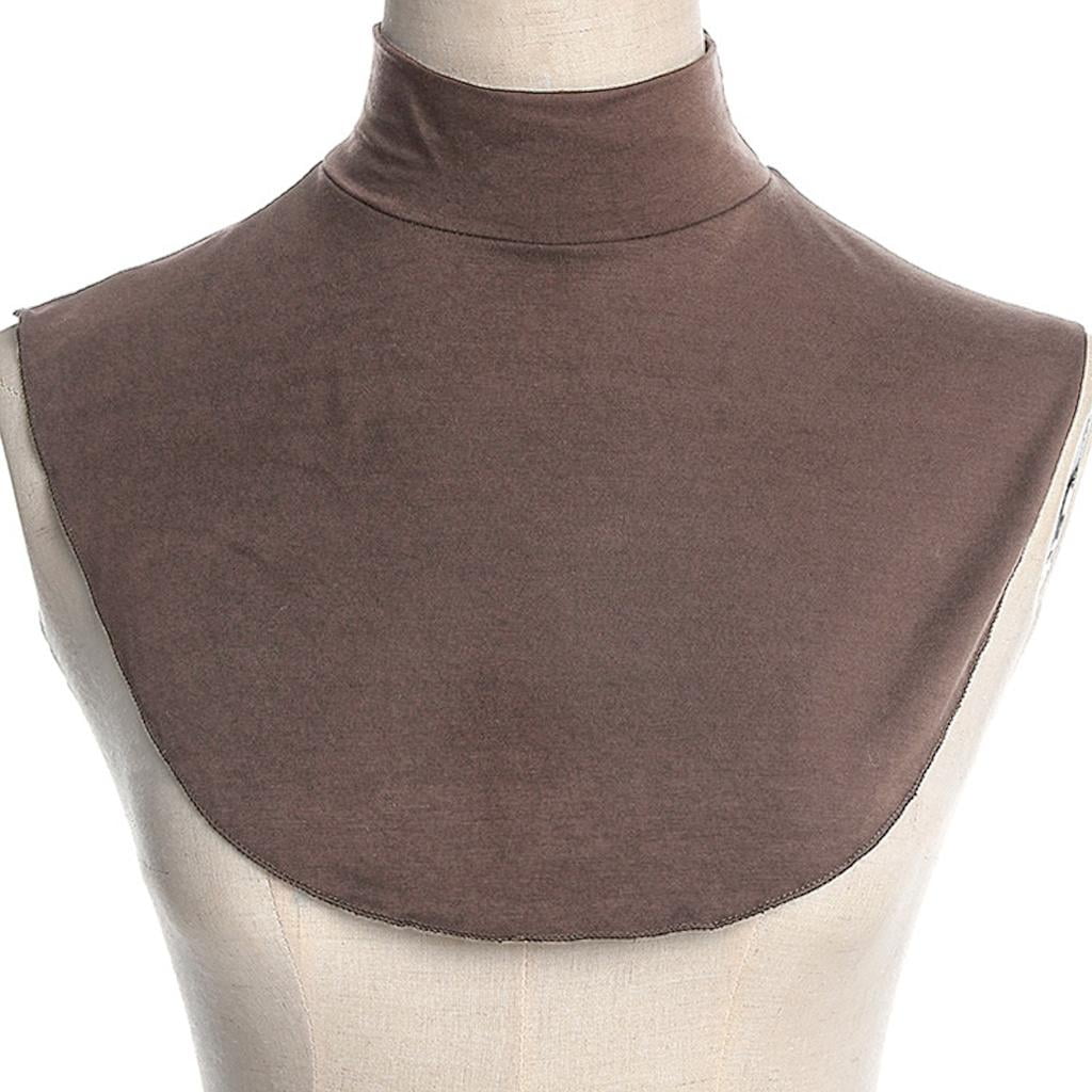 Giaone Womens Modal Turtleneck Fake Collar Islamic Hijab Extensions ...