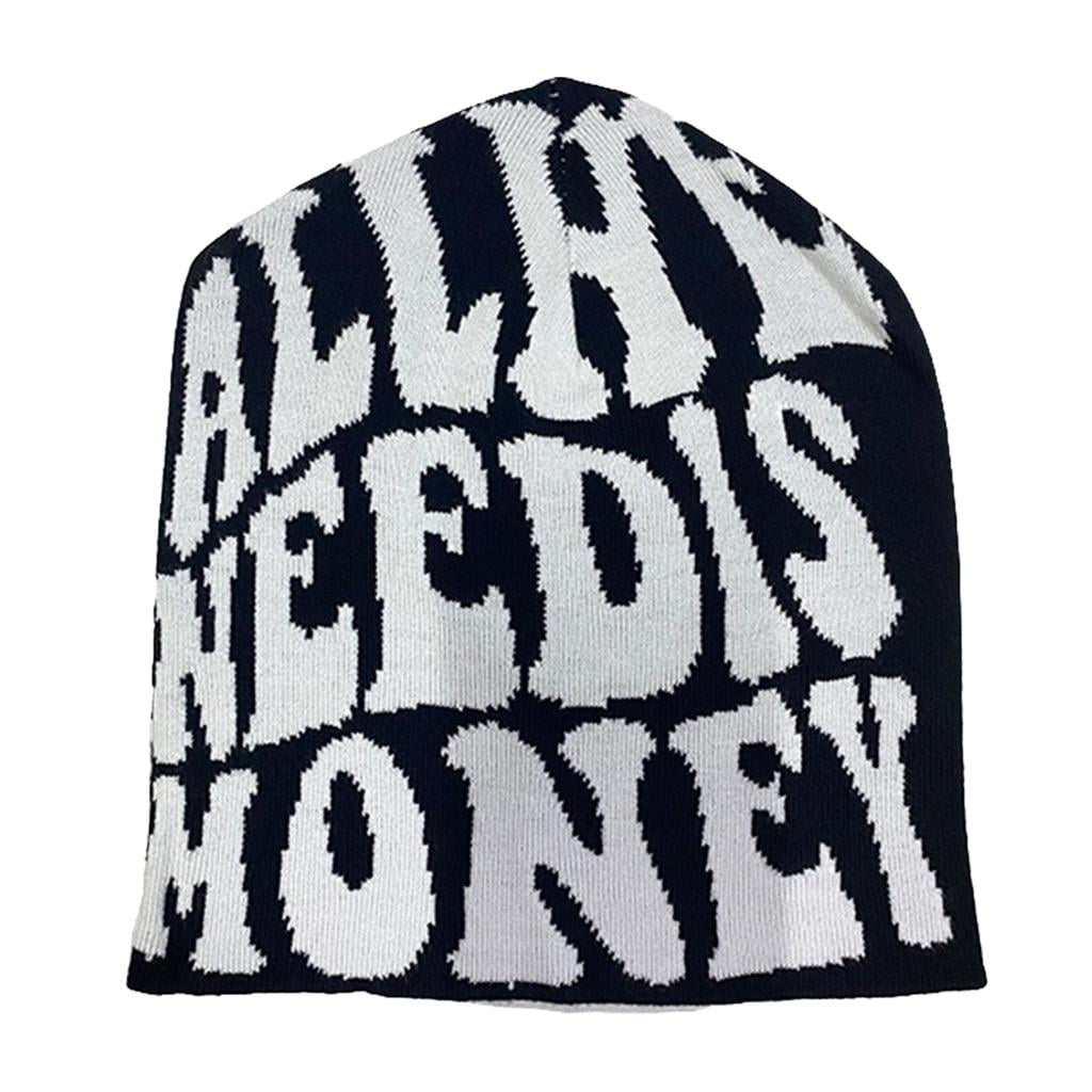Giaone Y2K Beanies Need Is Money Slouchy Beanie Women Cap Skullies ...