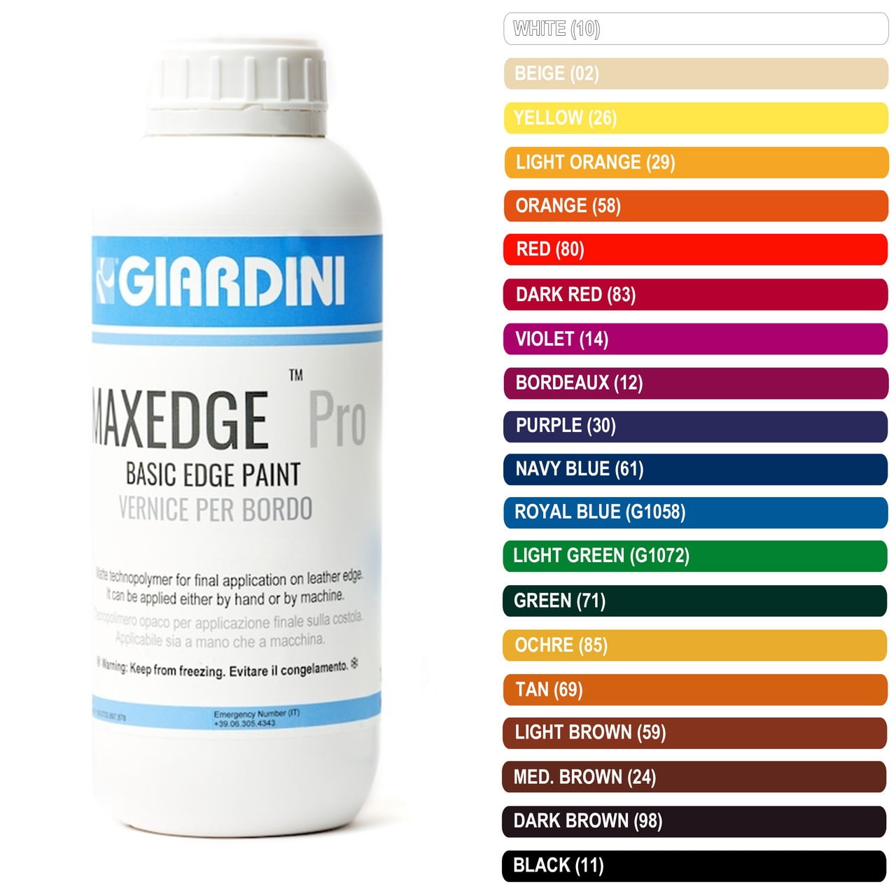 Giardini Basic Italian Leather Edge Paint - Walmart.com