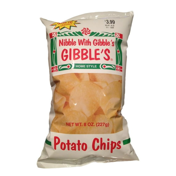 Gibble's Home Style Salted Potato Chips, Multi-Pack (4-8 oz bags ...