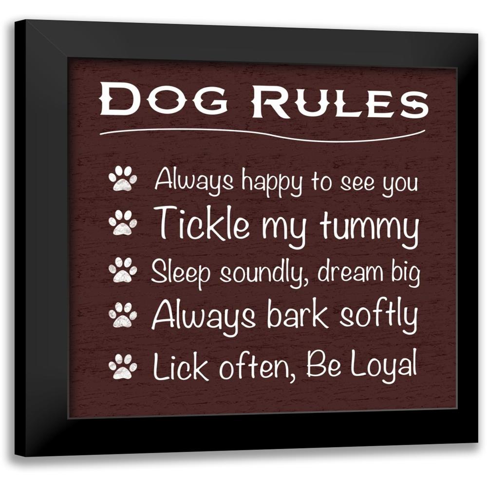 Gibbons, Lauren 15x15 Black Modern Framed Museum Art Print Titled - Dog ...