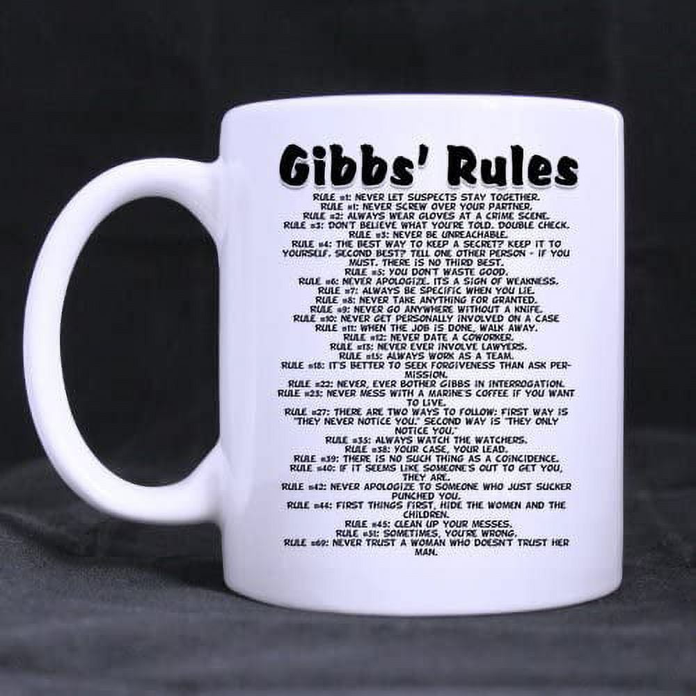 Gibbs'Rules Coffee Mug 11 Ounce - Walmart.com