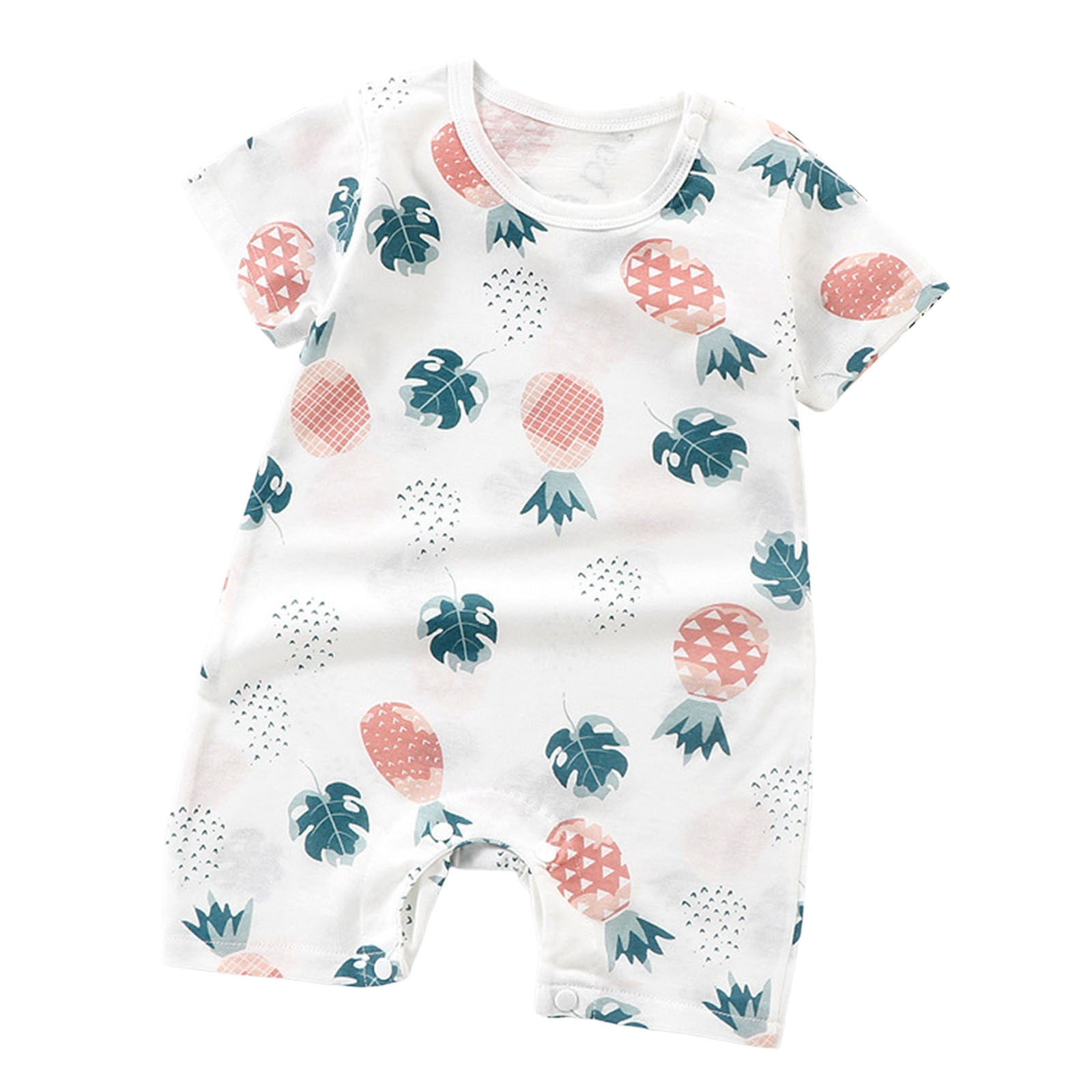 Gibobby Baby Clothes Boy Girl Western Cow Print Short Sleeve Romper Bodysuit Ribbed One Piece ...