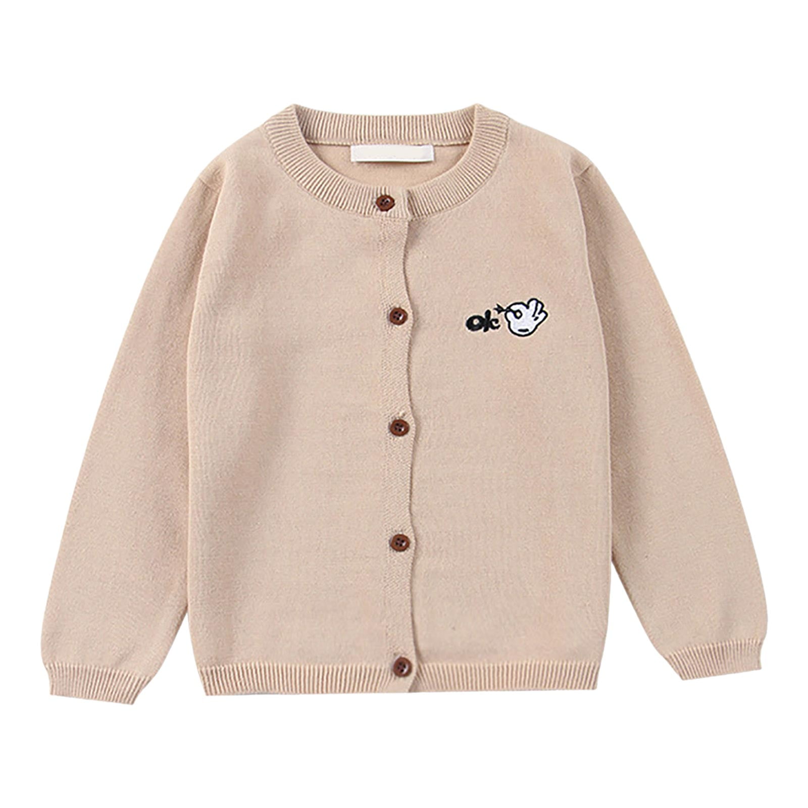 Gibobby Baby Girls Cotton Cardigan Long Sleeve Kid Button Sweater Girl ...