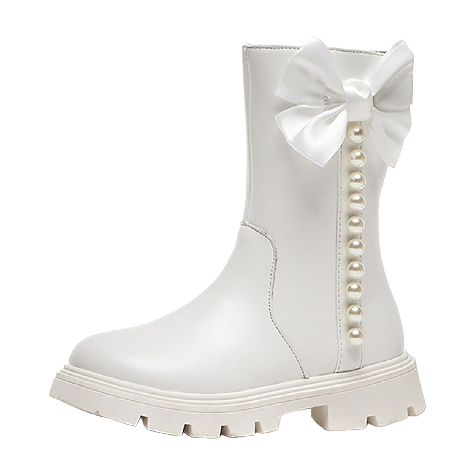 Gibobby Cowgirl Boots for Little Girls Mid Calf Pointed Toe Kid Cowboy ...