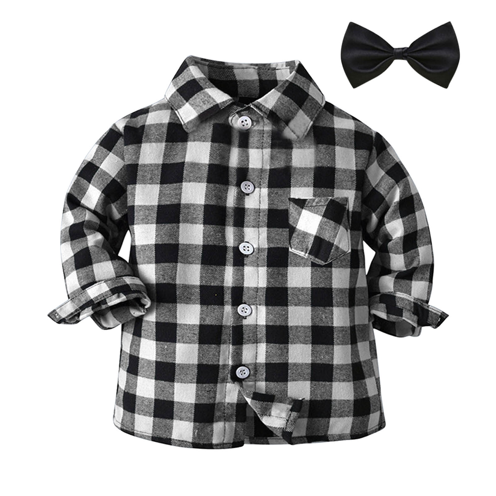 Gibobby Flannel Shirts for Kids & Girls Long Sleeve Plaid Tops Womens ...