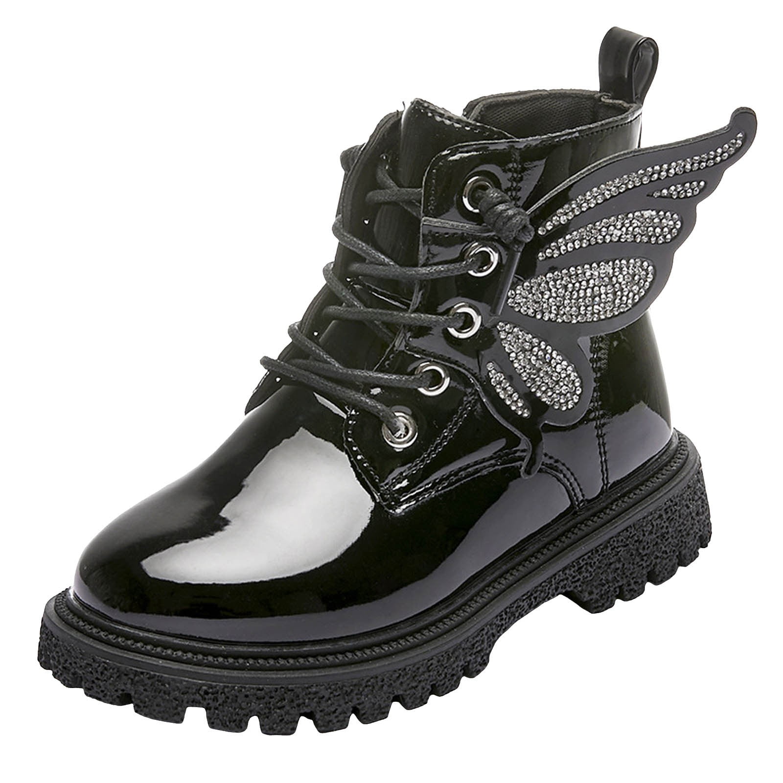 Gibobby Girls Cowboy Boots Side Zipper Cowgirl Boots Embroidered ...