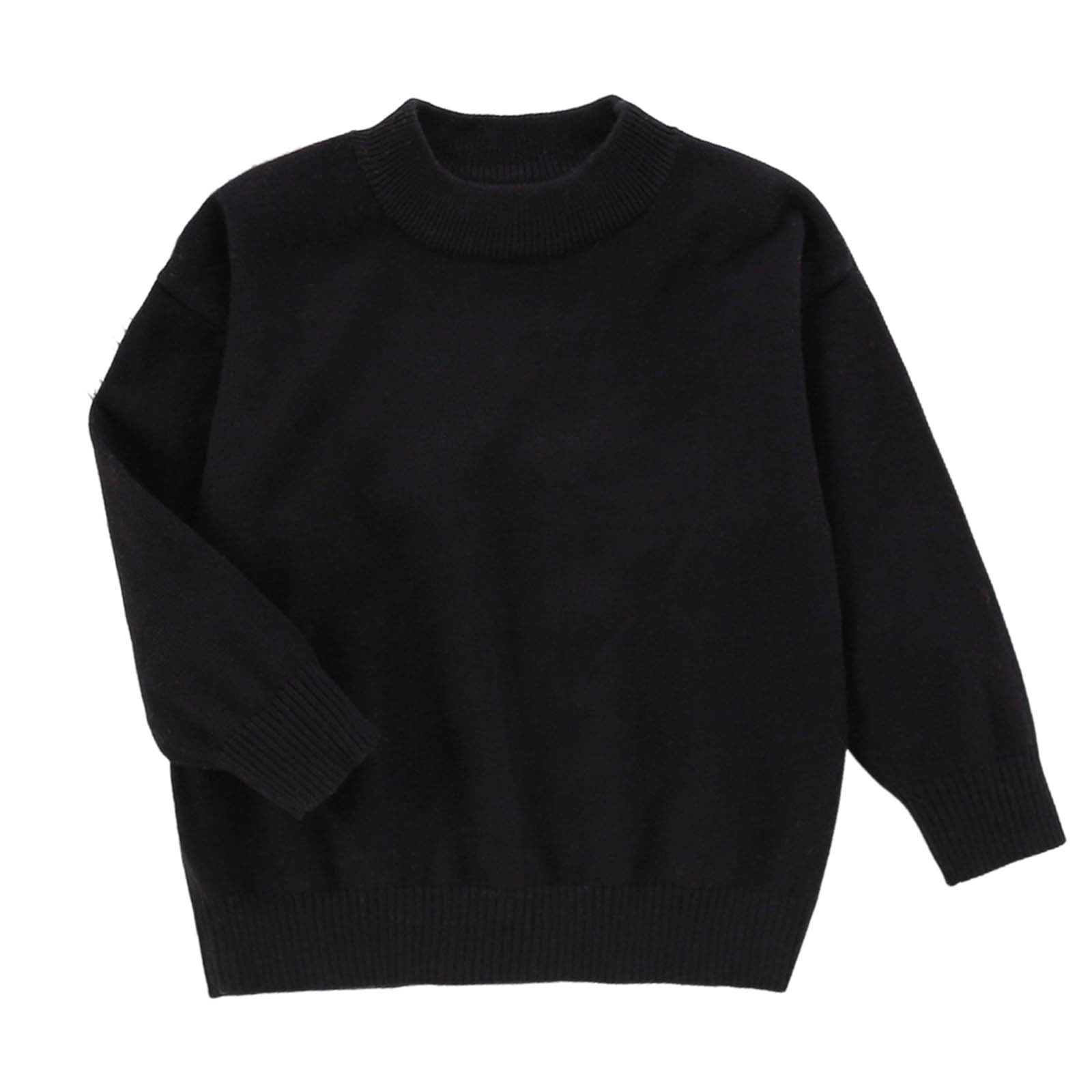 Gibobby Girls Striped Sweaters Gradient Long Sleeve Cable Knit Sweater ...