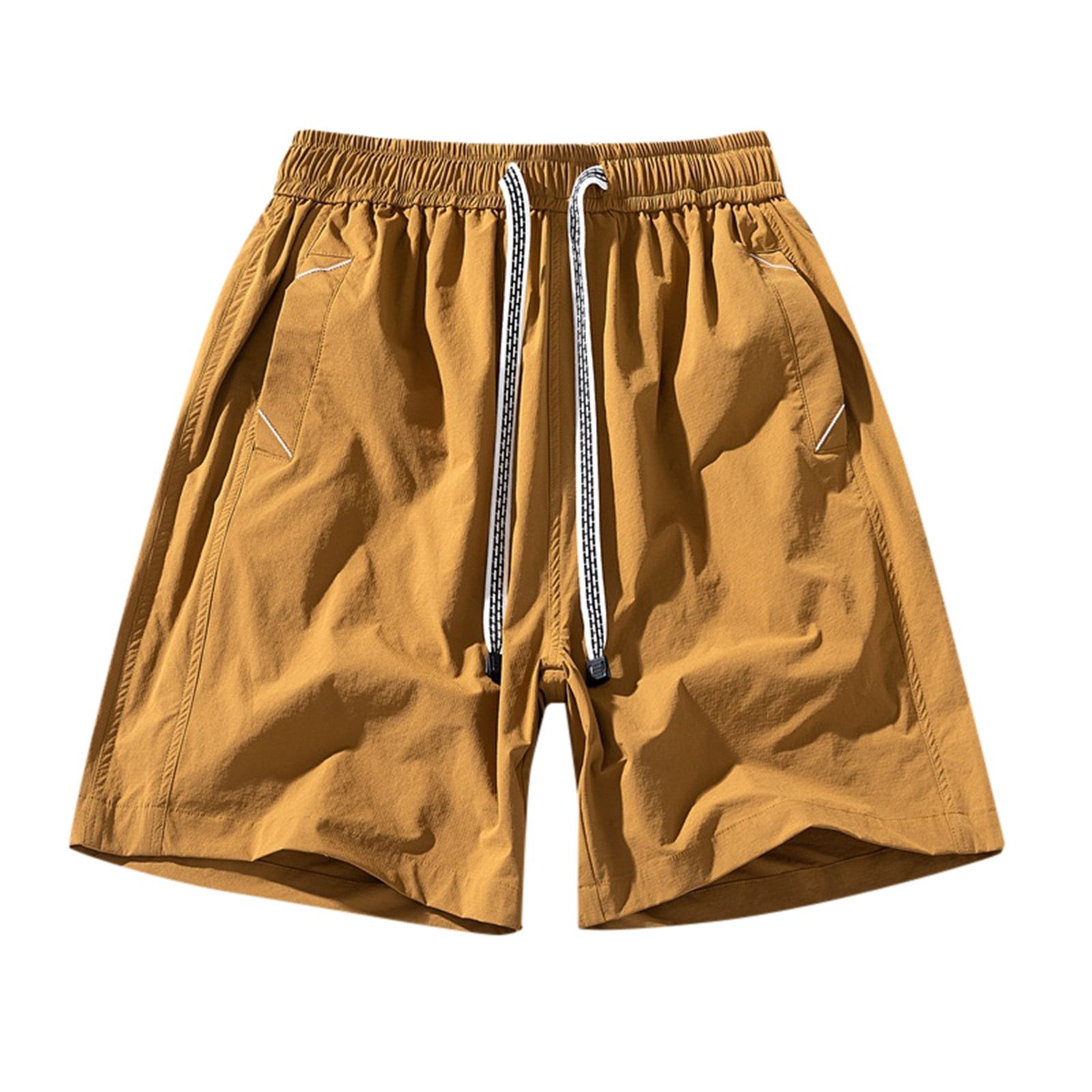 Gibobby Men's Cargo Short Pockets Comfortable Twill Cotton Elastic ...