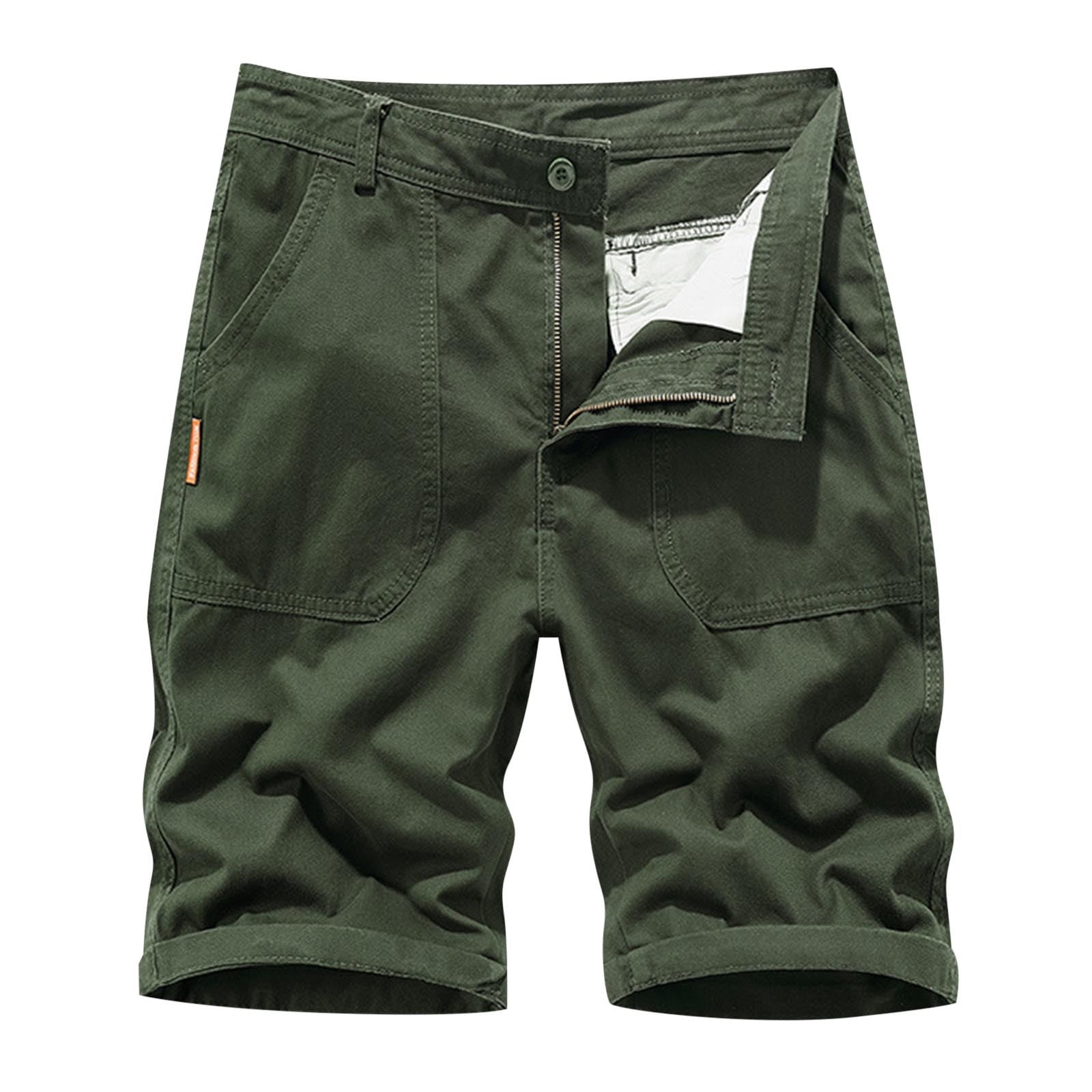 Gibobby Men's Casual Cargo Shorts Workout Golf Outdoor Cotton Summer ...