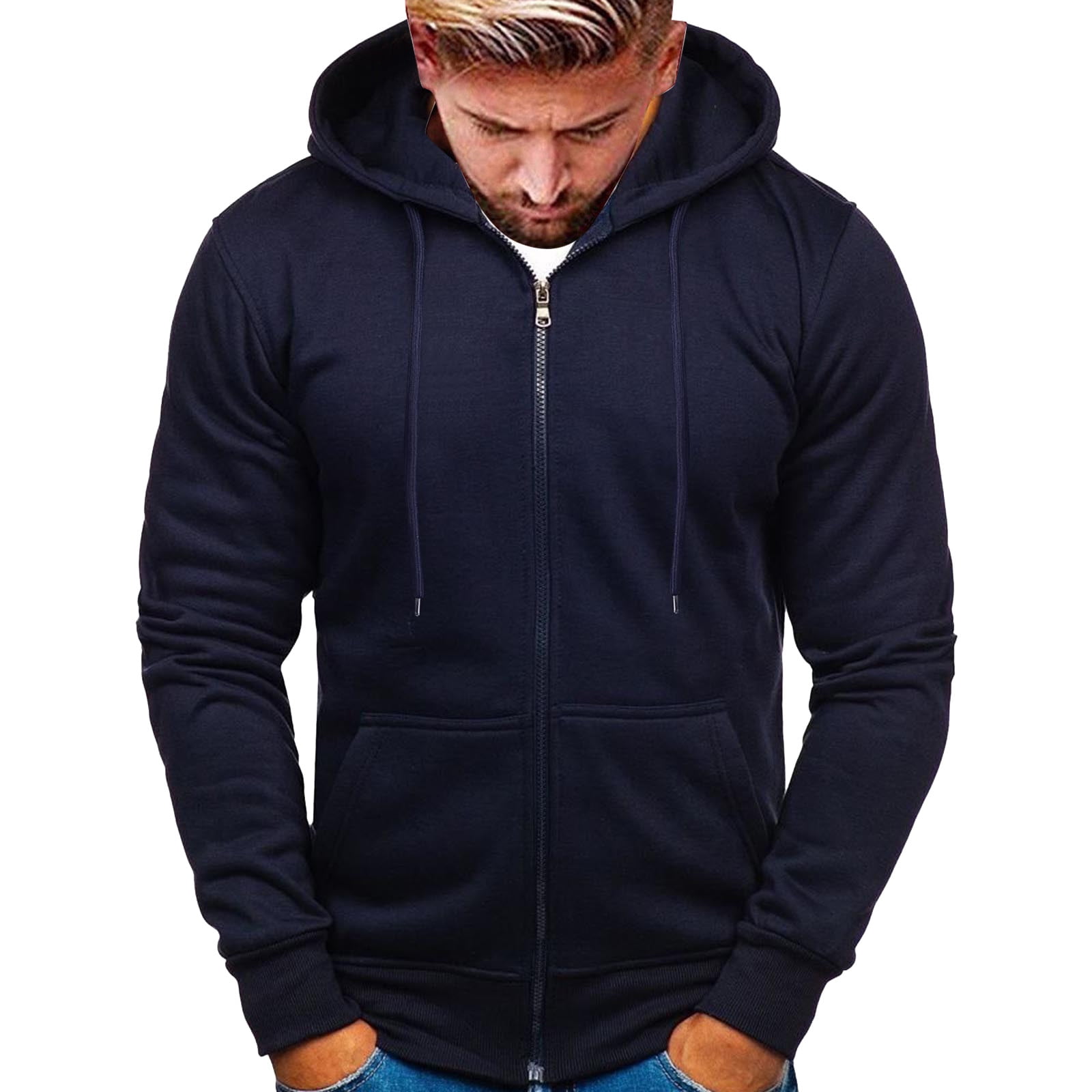 Gibobby Men's Pullover Winter Jackets Hooed Fleece Hoodies Sweatshirt ...