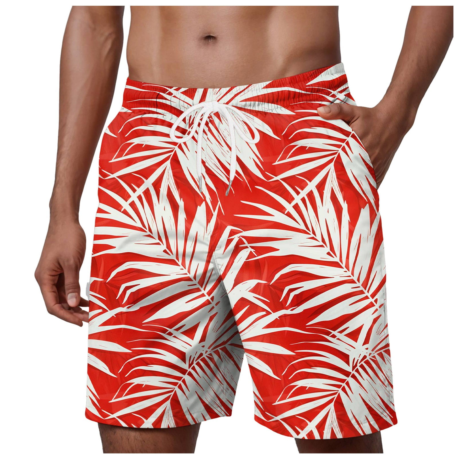 Gibobby Mens Swim Trunks with Compression Liner Quick Dry Sports Beach ...
