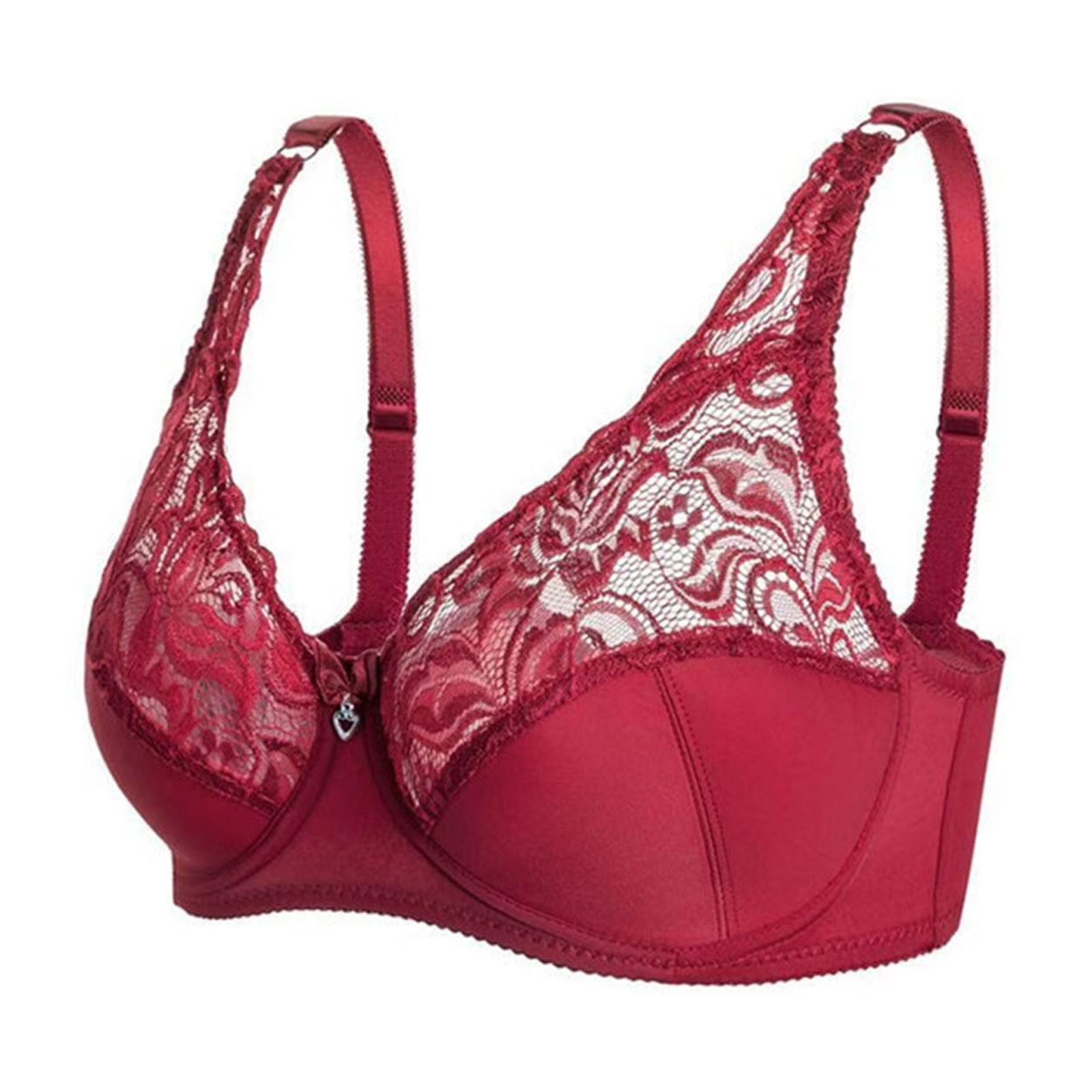 Gibobby Silky Bras for Women No Underwire V Neck Bralettes for Women ...