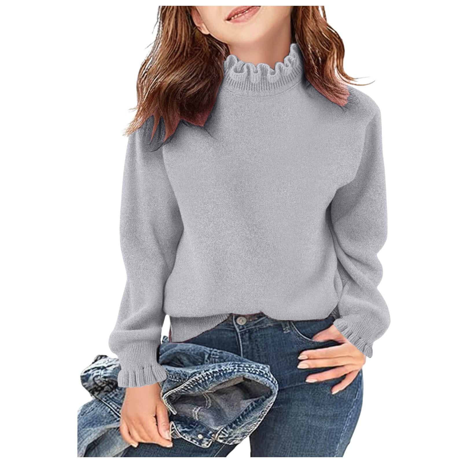 Gibobby Toddler Baby Girl Boy Knit Sweater Round Neck Long Sleeve ...