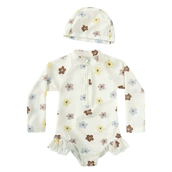 Gibobby Toddler Girl Swimsuit Girls One Piece Swimsuits Cutout Ruffle ...