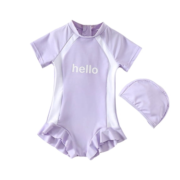 Gibobby Toddler Girl Swimsuit Girls Swimsuit Set, One Piece Bathing ...