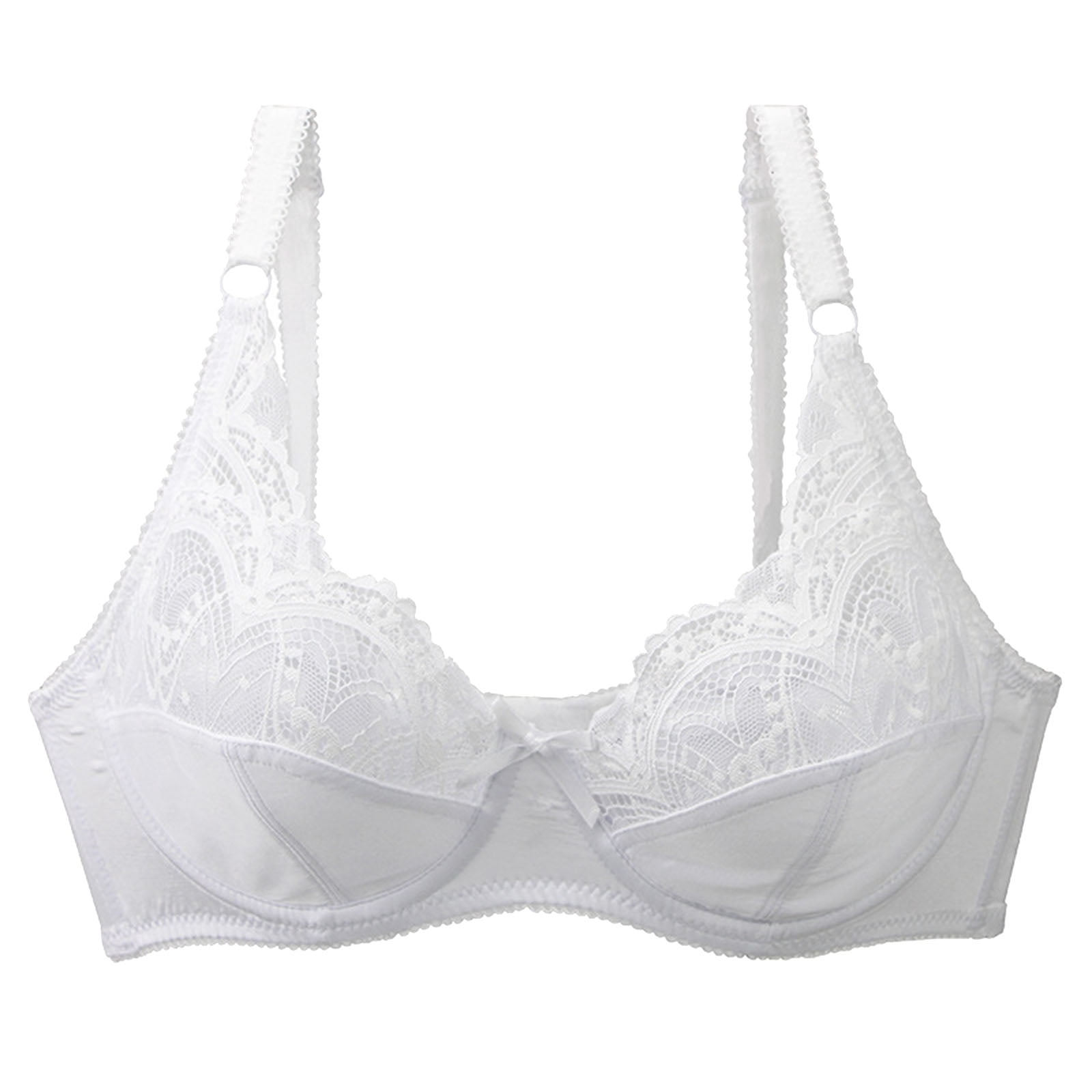 Gibobby Womens Lace Balconette Bra Demi Sheer See Though Mesh Unlined