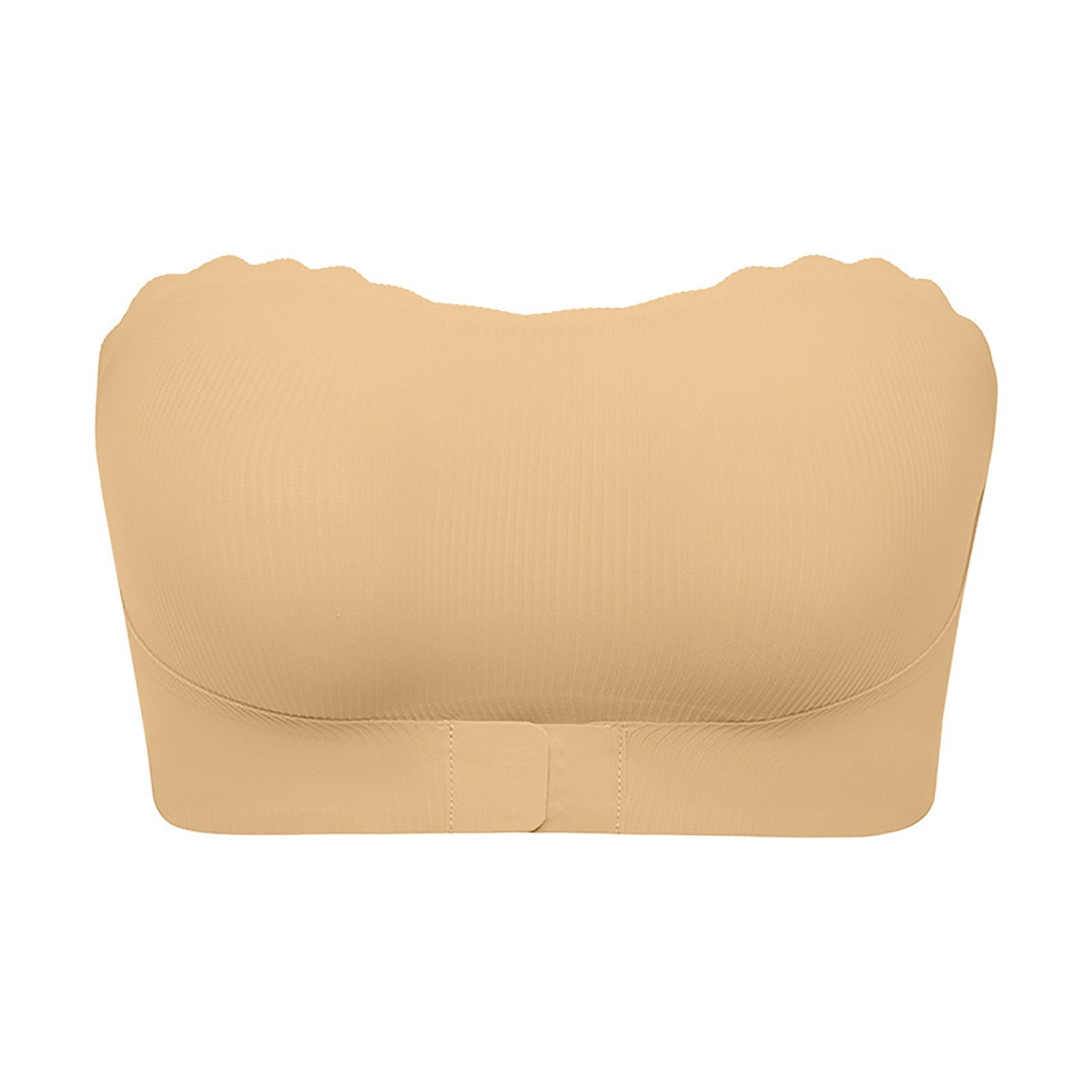 Gibobby Women’s Padded Bandeau Sports Tube Top Bra Strapless Wireless ...