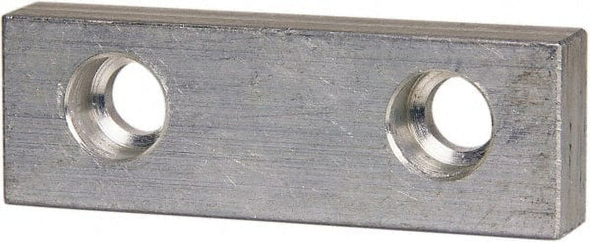 Gibraltar 3" Wide x 1" High x 1/2" Thick, Flat/No Step Vise Jaw Soft, Aluminum, Fixed Jaw ...