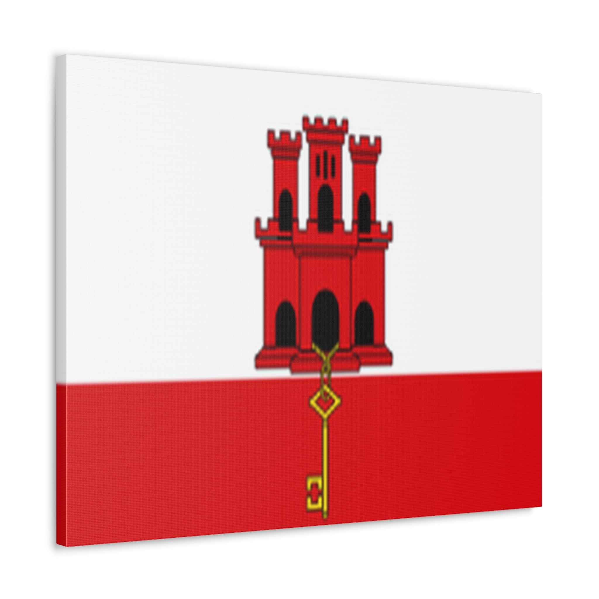 Gibraltar Country Flag Canvas Vibrant Wall Art Unframed Home Decor ...