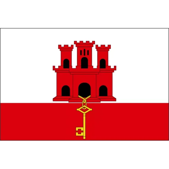 Gibraltar Flag Sticker Phone Decal Water Bottle Stickers Car Decals ...