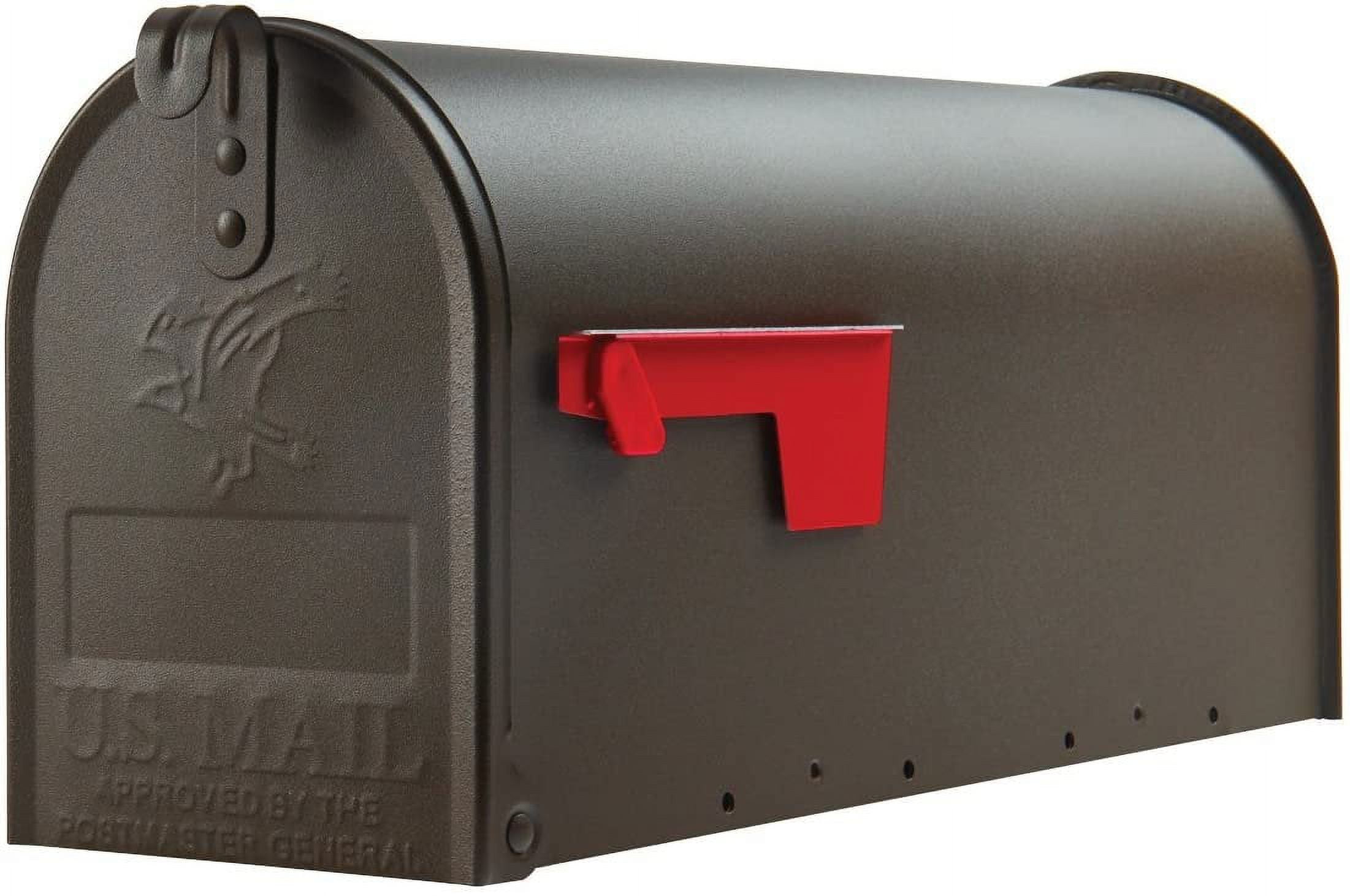 Gibraltar Mailboxes Elite Bronze Post-Mount Mailbox, Medium Capacity ...