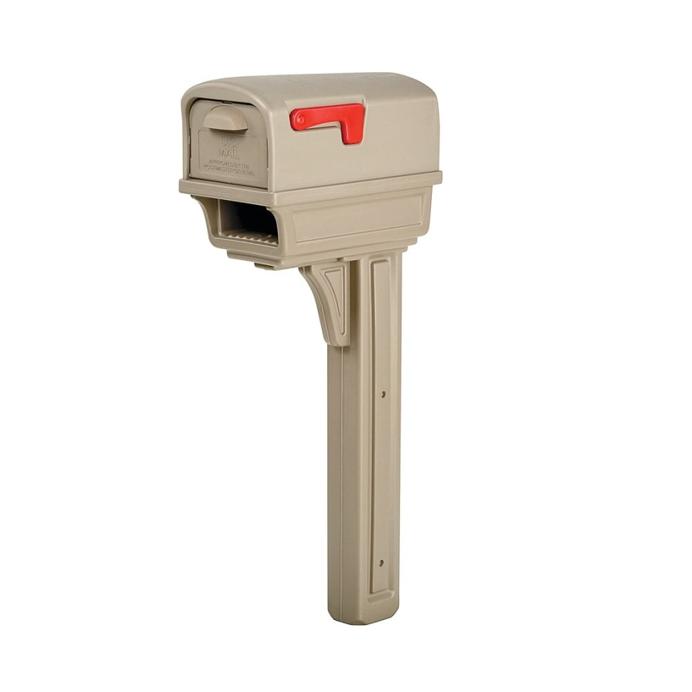 Gibraltar Mailboxes Gentry GGC1M0000 Mailbox Post Combo 1000 cu-in ...