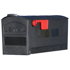 Plastic Mailboxes for Home Improvement in Black and Red Colors
