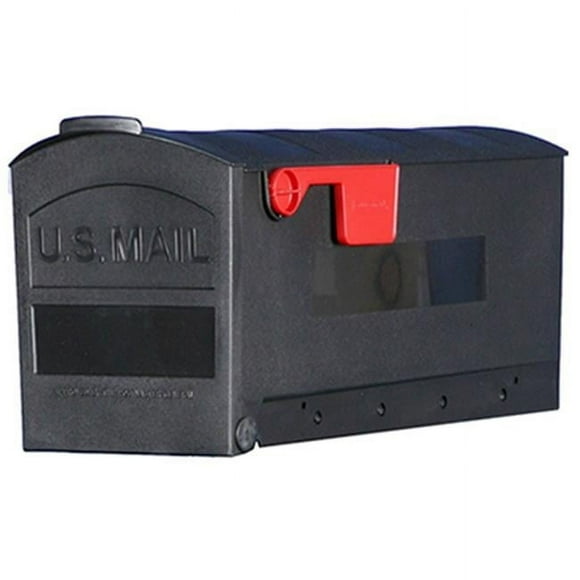 Plastic Mailboxes for Home Improvement in Black and Red Colors