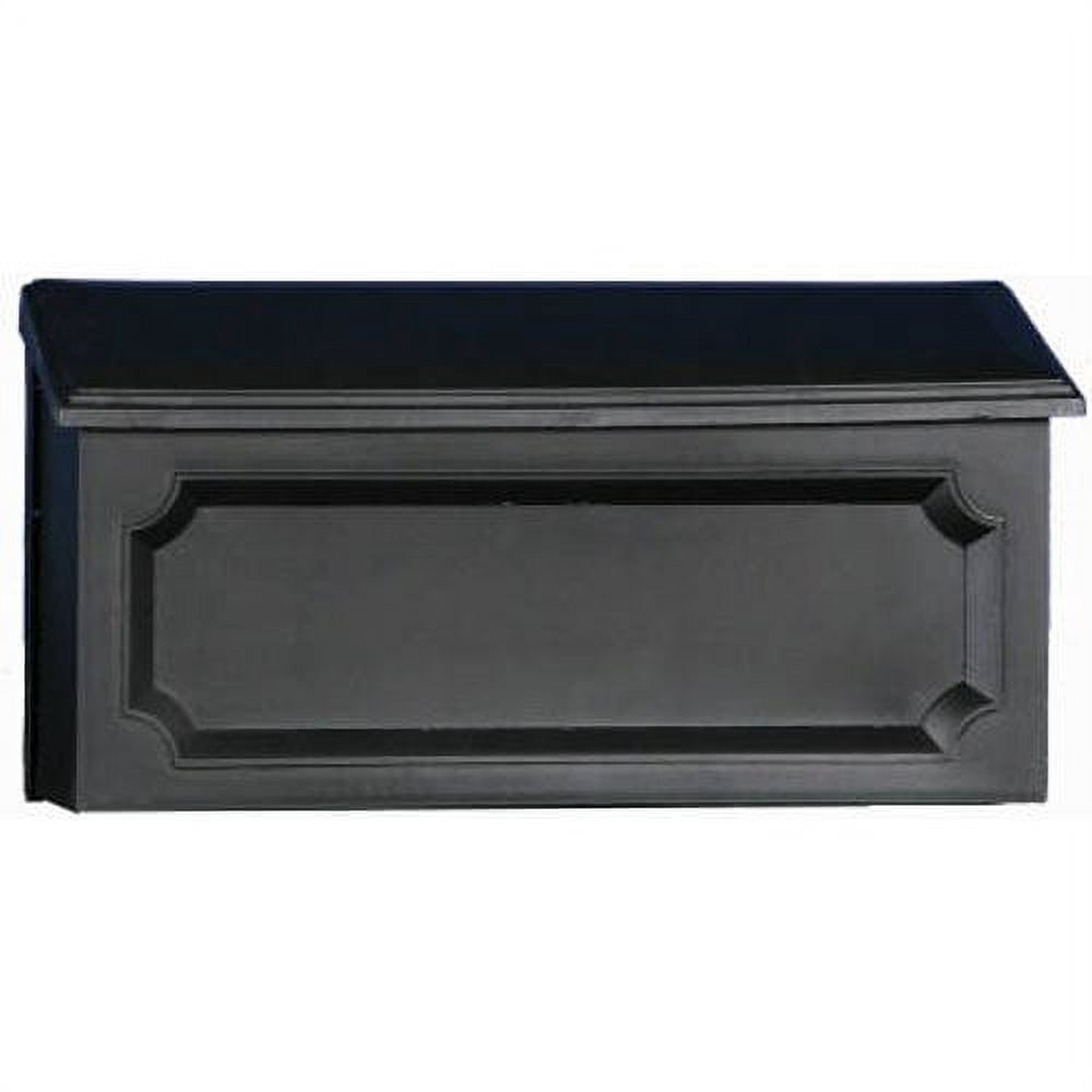 Gibraltar Mailboxes Windsor Small Capacity Rust-Proof Plastic Black ...